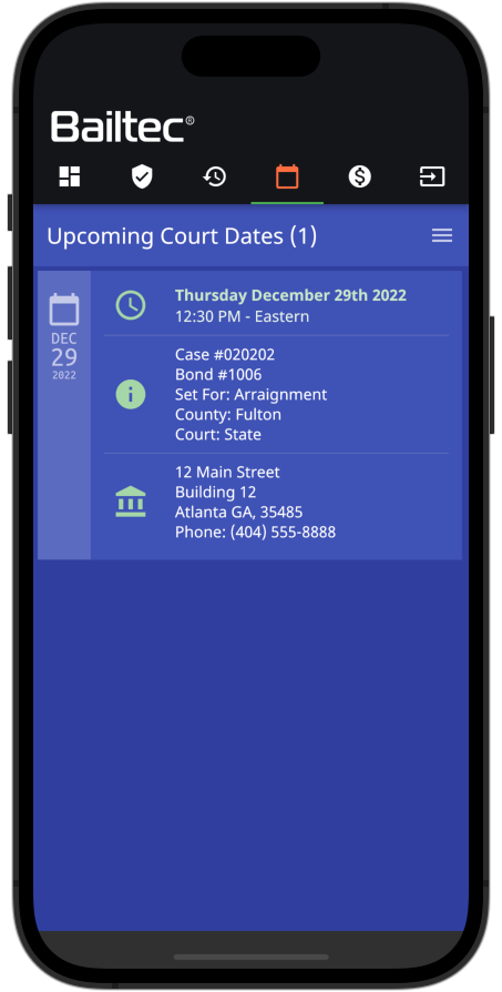 Bailtec Mobile - Bail Bond Client App